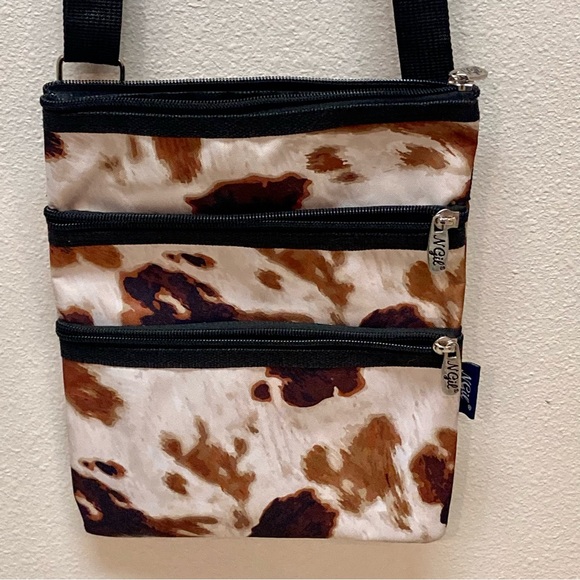 Ngil | Bags | Cow Print Ngil Messenger Hipster Bag Purse | Poshmark